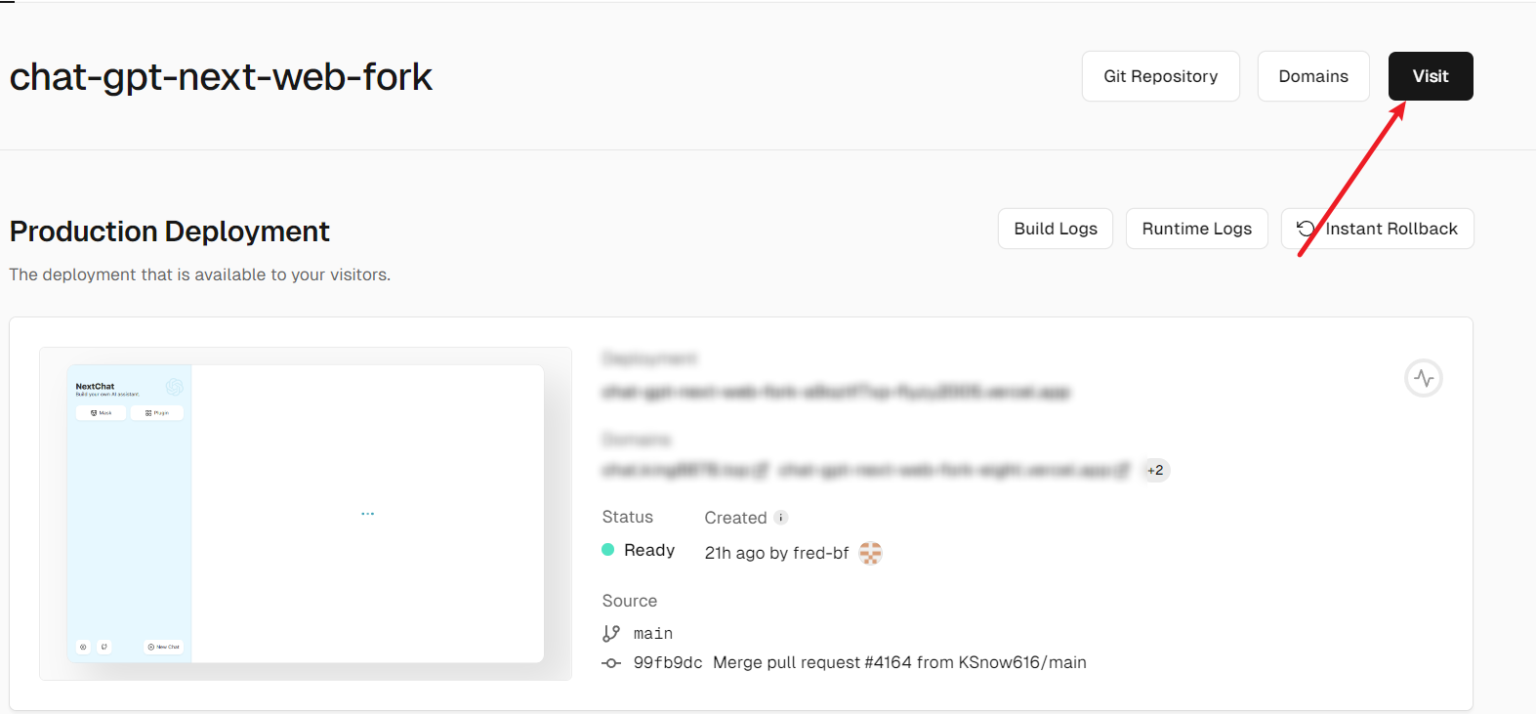 ChatGPT Next Web搭建教程，一键部署，完全免费 - ChatGPT博客
